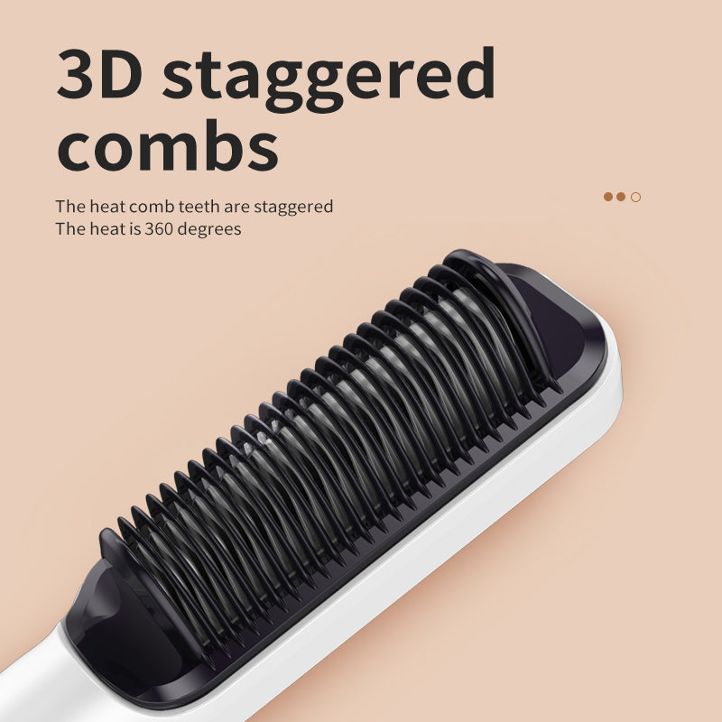 Straight Hair Straightener Comb Multifunctional Electric Straightenin